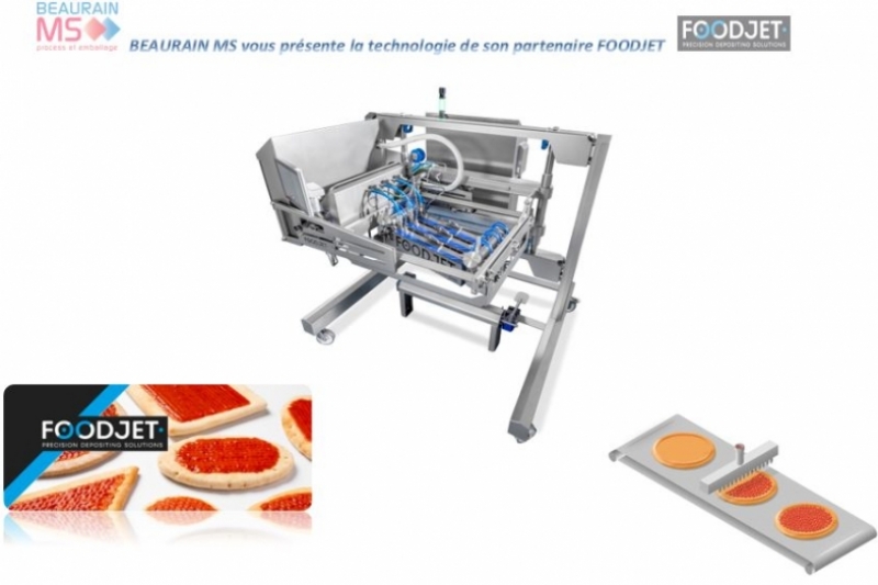 Machine de dépose FoodJet : un garnissage propre, rapide et précis ...